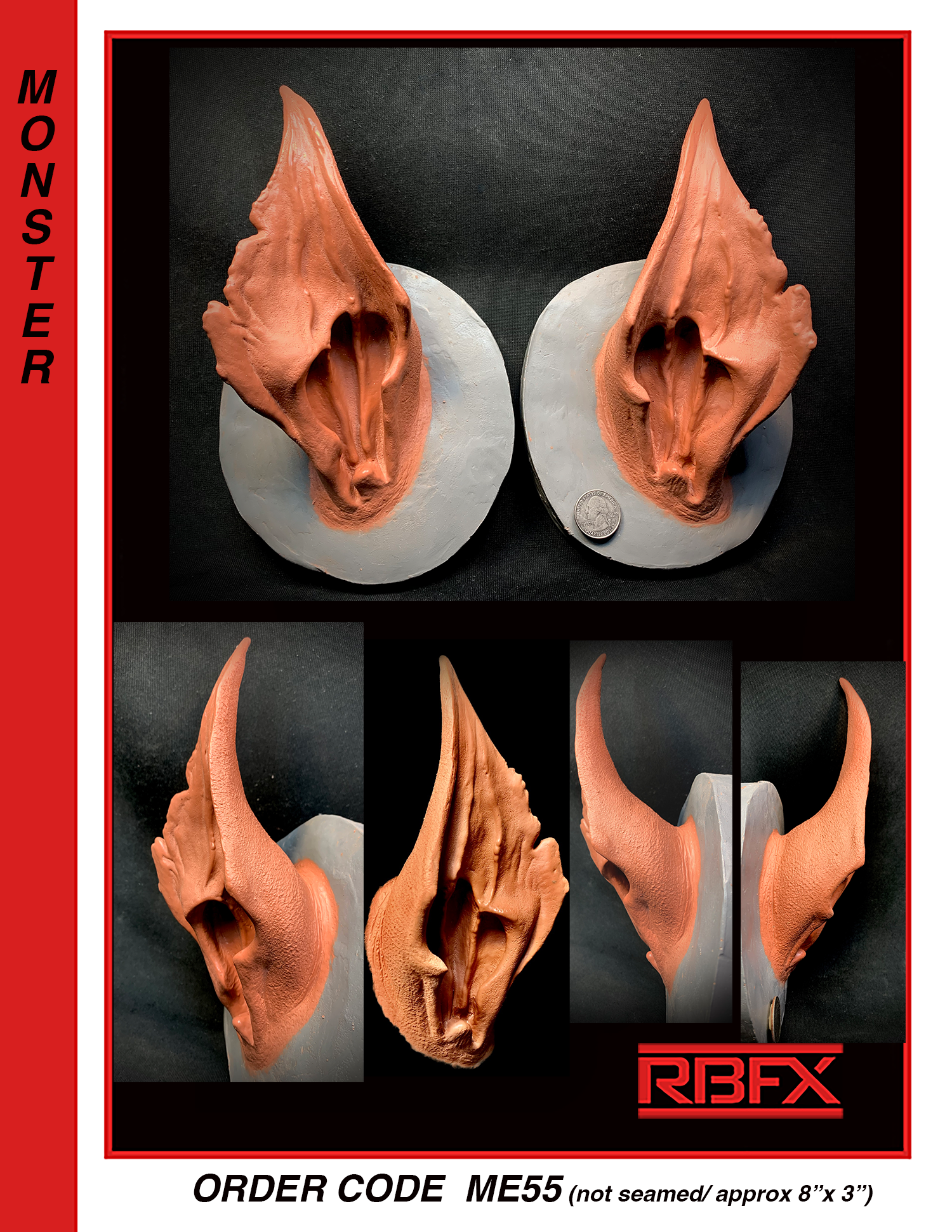 ME55 – Ears/ Werewolf/ Creature/Monster/Alien | RBFX Studio