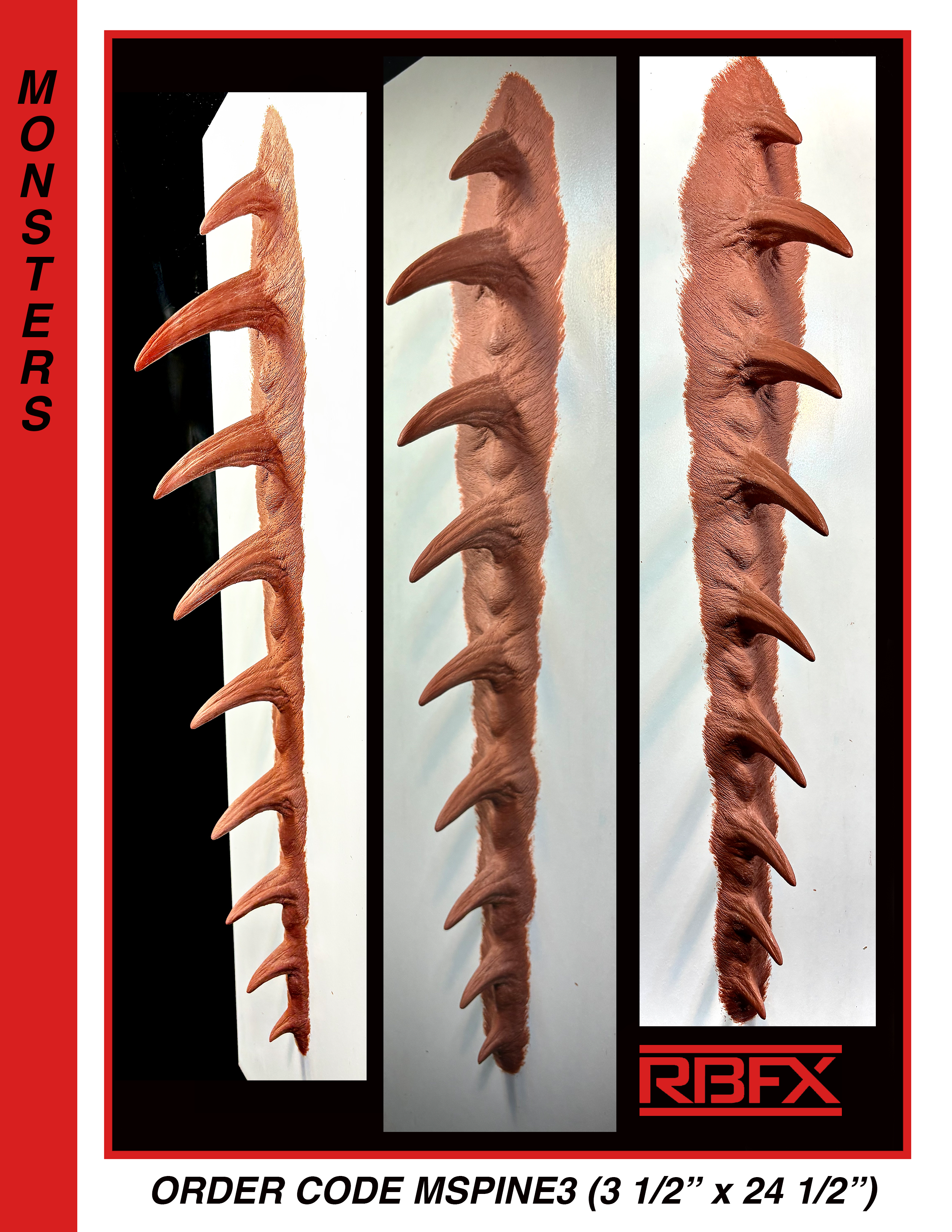 MSPINE3 – Monster/ Creature/ Demon/ Reptile/ Alien/ Insect/ Spine ...