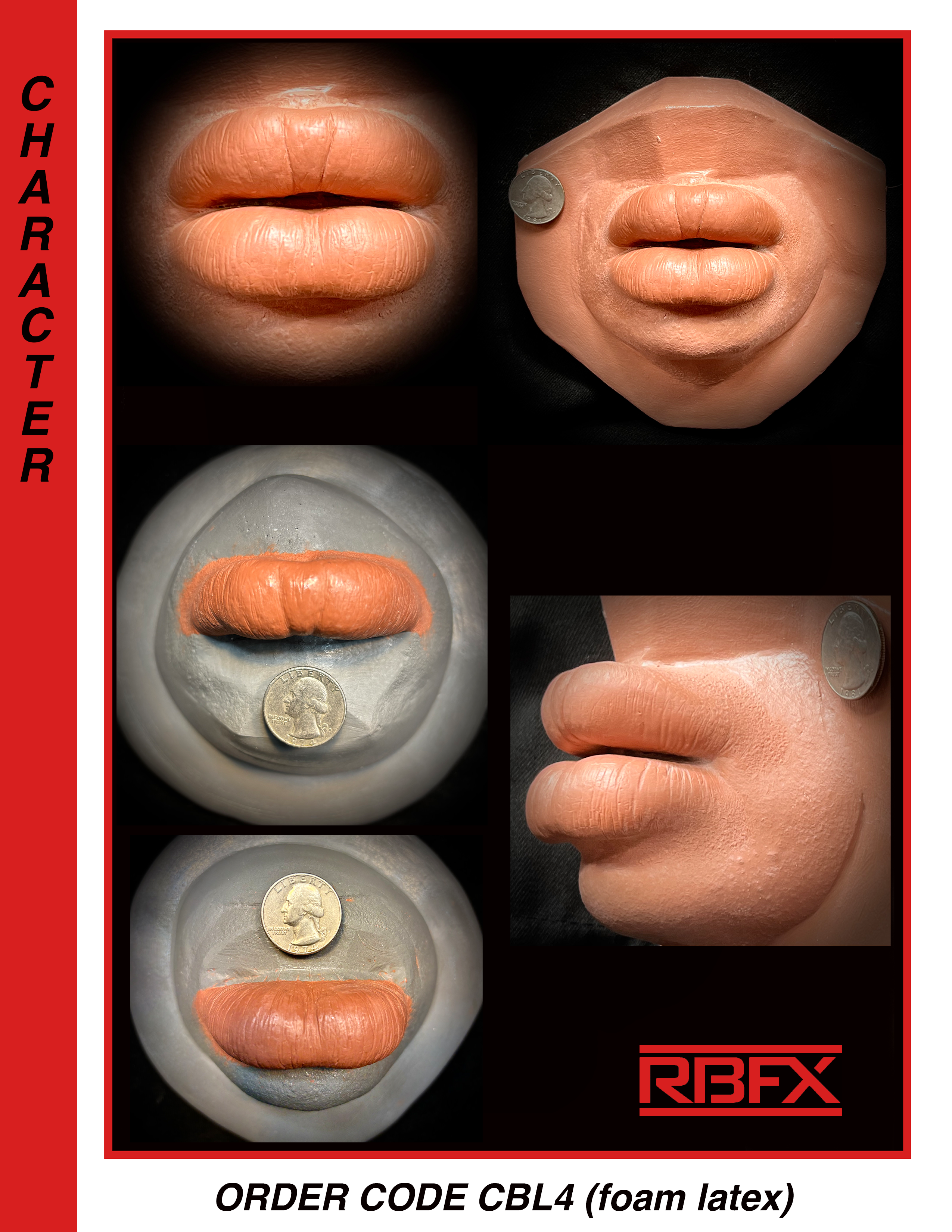 CBL4 – Huge Foam Latex Duck Lips/ Plastic Surgery/Lip Filler | RBFX Studio