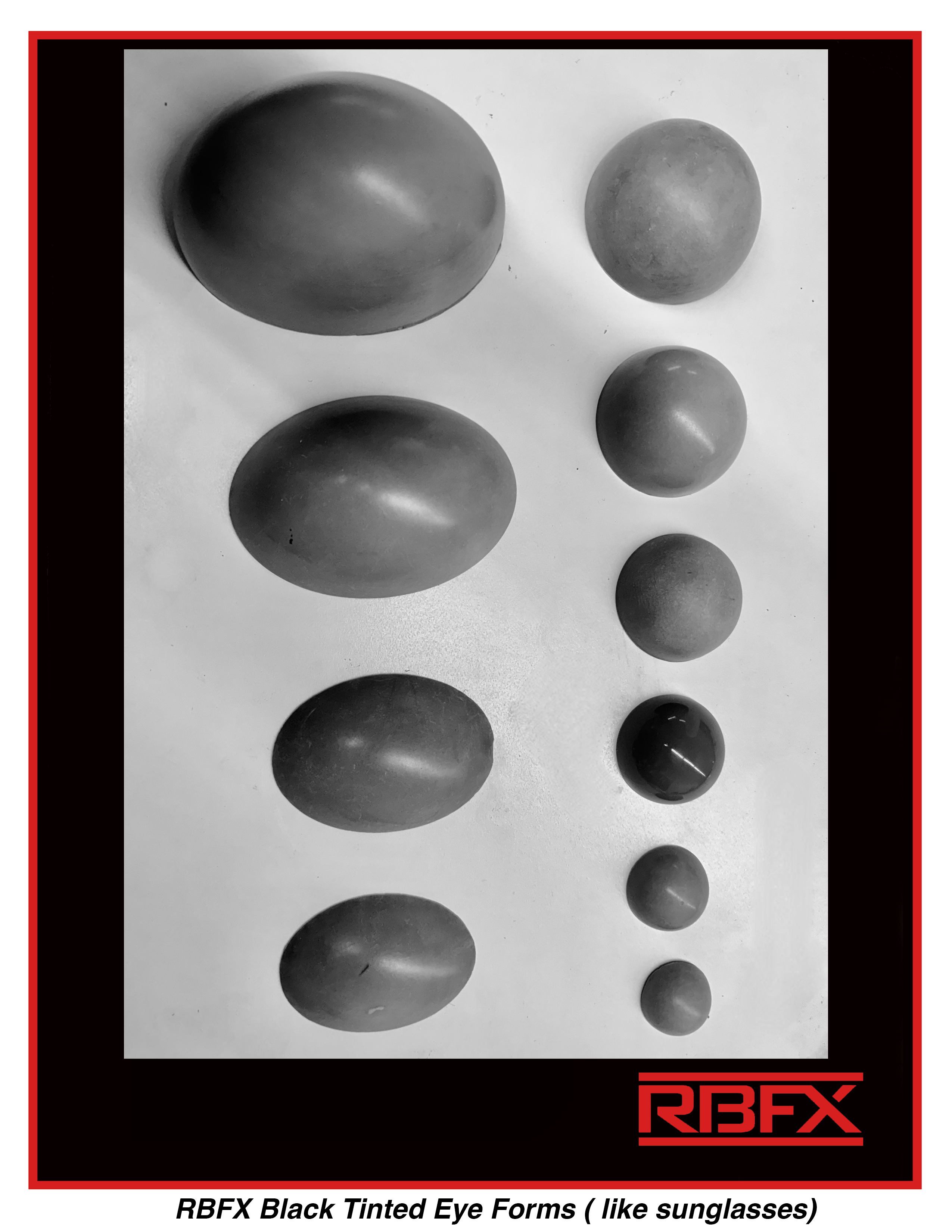 RBFX Black Tinted Eye Shell Forms | RBFX Studio
