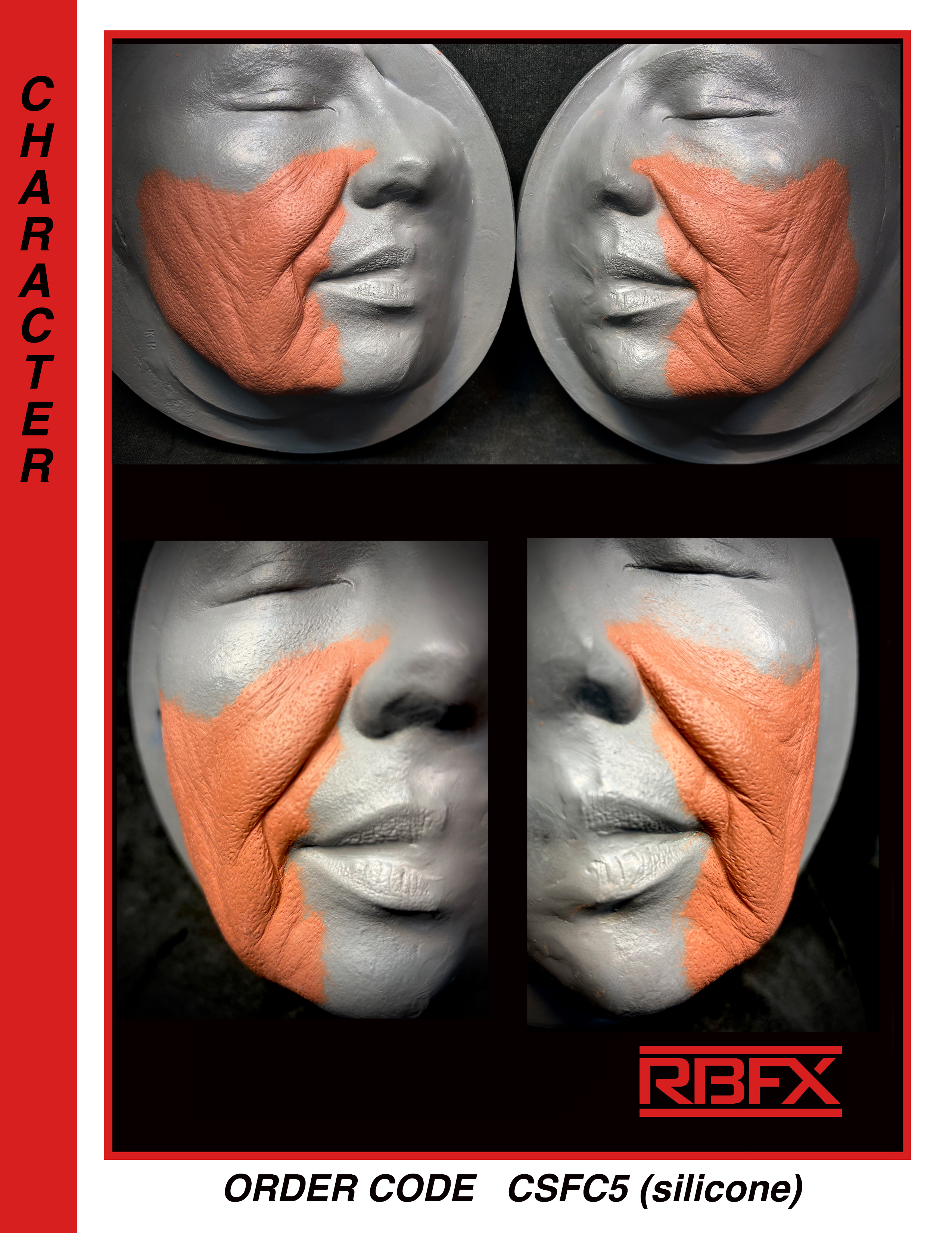 CSFC5 – Silicone Old Age Cheeks | RBFX Studio