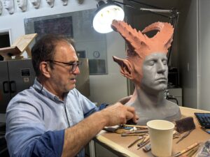 Brian Wade sculpting his design | RBFX Studio